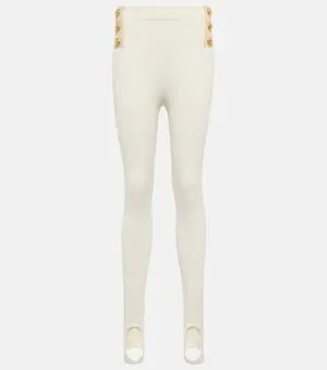 White Stirrup Leggings