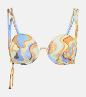 Jacquemus Le Haut Aouro Printed Bikini Top - Multicoloured