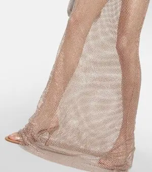 Giuseppe Di Morabito Embellished Mesh Gown