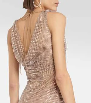 Giuseppe Di Morabito Embellished Mesh Gown