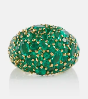 OCTAVIA ELIZABETH Earth Dome Emerald Ring - Green