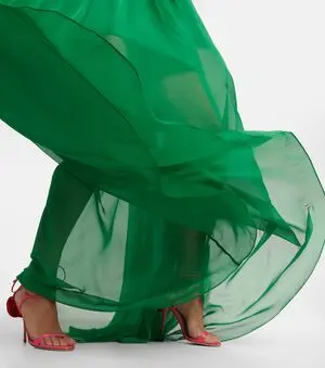 RASARIO Cutout Chiffon Gown