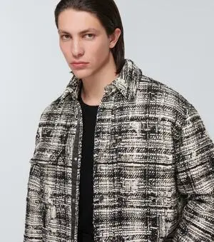Amiri Tweed Blouson Jacket