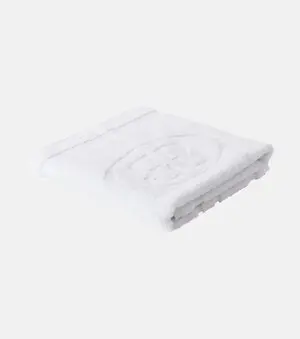 Balenciaga Logo Cotton Hand Towel - White