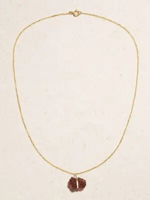 Jia Jia Net Sustain Birthstone 14-karat Gold -stone Necklace