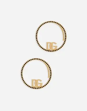 Dolce & Gabbana Rhinestone Ear Cuff Earrings - Gold