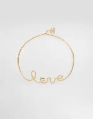 Dolce & Gabbana Love Lettering Necklace - Gold