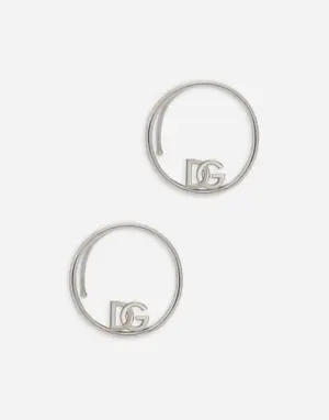 Dolce & Gabbana Dg Logo Ear Cuffs - Silver