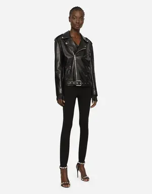 Dolce & Gabbana Leather Biker Jacket