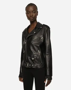 Dolce & Gabbana Leather Biker Jacket