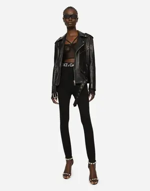 Dolce & Gabbana Leather Biker Jacket