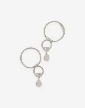 Dolce & Gabbana Dg Logo Rhinestone Ear Cuff Earrings
