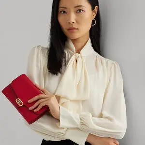 Ralph Lauren Leather Adair Crossbody Martin Red