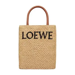 Loewe Logo Tote Bag Natural_black