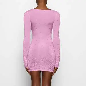 Skims Jelly Sheer Rhinestone Dress - Petal | Editorialist