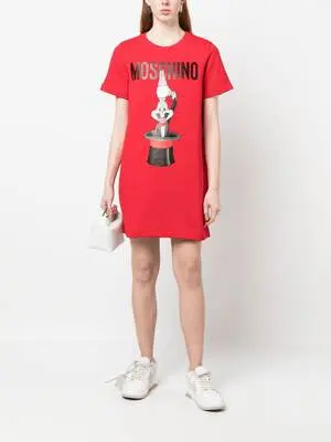 Moschino Bugs Bunny Print T-shirt Dress