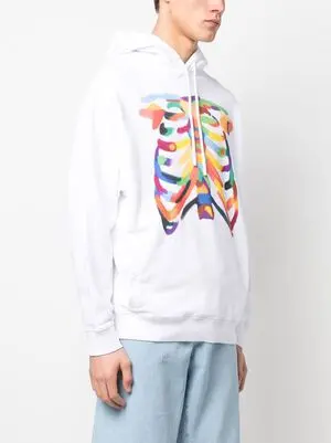 COUNTY OF MILAN Marcelo Burlon Graphic-print Cotton Hoodie
