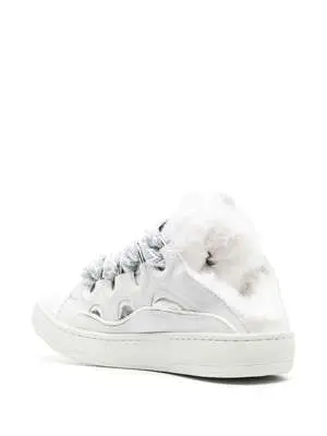 LANVIN Curb Open-back Sneakers - White