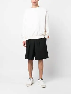 BONSAI Wide-leg Knee-length Shorts - Black