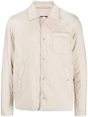 Herno Chantilly Buttoned Jacket - Neutrals