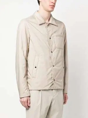 Herno Chantilly Buttoned Jacket - Neutrals