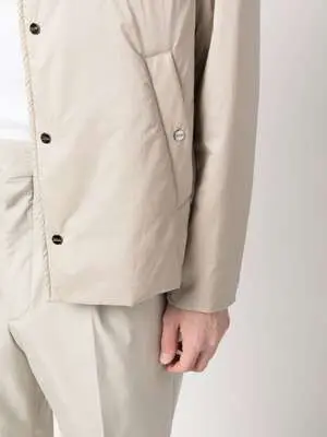 Herno Chantilly Buttoned Jacket - Neutrals