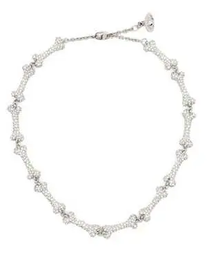 VIVIENNE WESTWOOD Faustine Crystal-embellished Bones Necklace