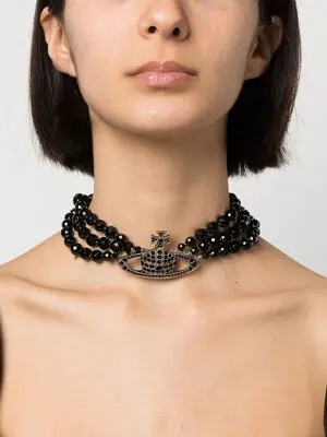 VIVIENNE WESTWOOD Messaline Orb Three-row Choker