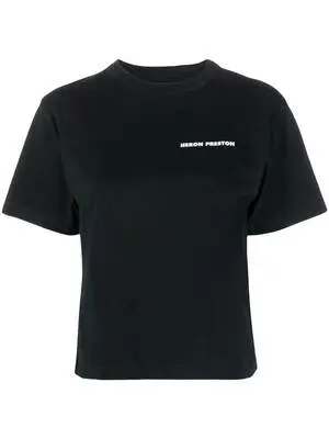 Heron Preston Logo-print Organic Cotton T-shirt - Black