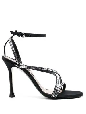 N°21 100mm Crystal-embellished Sandals