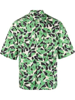 Dsquared2 Botanical-print Short-sleeved Shirt