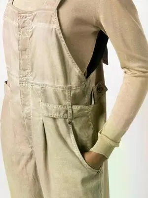 UMA WANG Distressed Cotton Dungarees