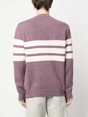 GOLDEN GOOSE Ribbed-knit Crew Neck Sweatshirt