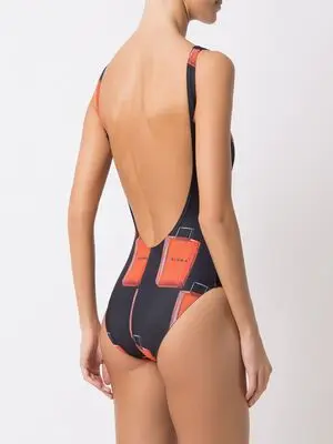 AMIR SLAMA Printed Swimsuit