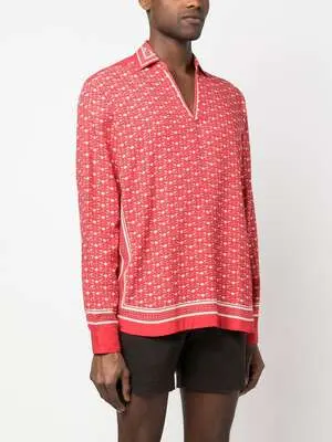 Orlebar Brown Ridley Bandana Shirt - Red
