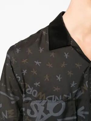 Sacai Graphic-print Short-sleeve Shirt