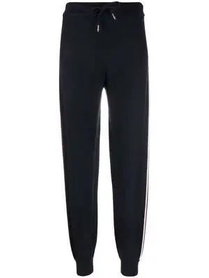Tommy Hilfiger Side-stripe Cotton Track Pants - Blue