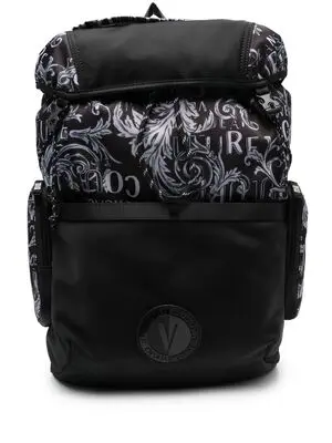 Versace Baroque Logo-print Backpack