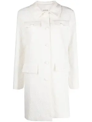 P.a.r.o.s.h Matelassé Single-breasted Coat