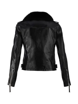 GIUSEPPE ZANOTTI Amelia Leather Biker Jacket