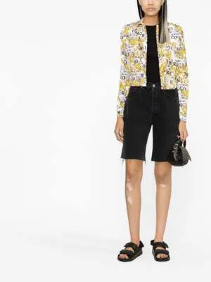 Versace Logo-print Cropped Jacket