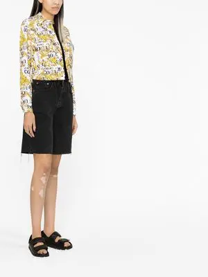 Versace Logo-print Cropped Jacket