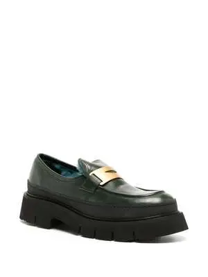 MADISON MAISON Logo-plaque Loafers - Black