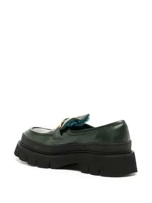 MADISON MAISON Logo-plaque Loafers - Black