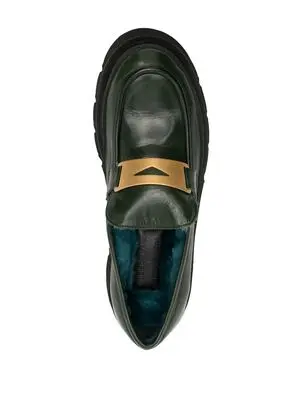 MADISON MAISON Logo-plaque Loafers - Black