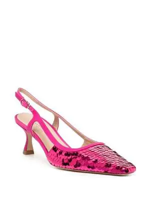 Roberto Festa Siviglia Sequinned Slingback Pumps - Pink