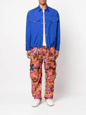 Dsquared2 Abstract-print Cargo Trousers