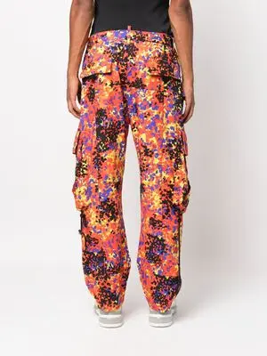 Dsquared2 Abstract-print Cargo Trousers