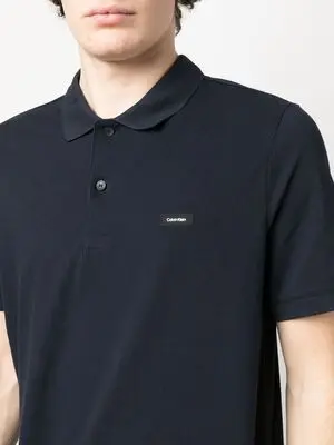 Calvin Klein Logo-patch Polo Shirt