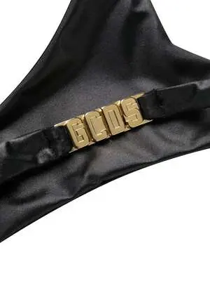 Gcds Logo-hardware Bikini Bottom - Black